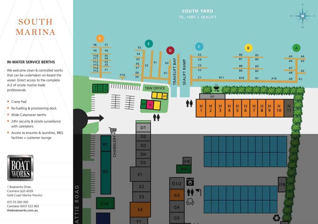 Marina + Boatyard Maps - The Boat Works