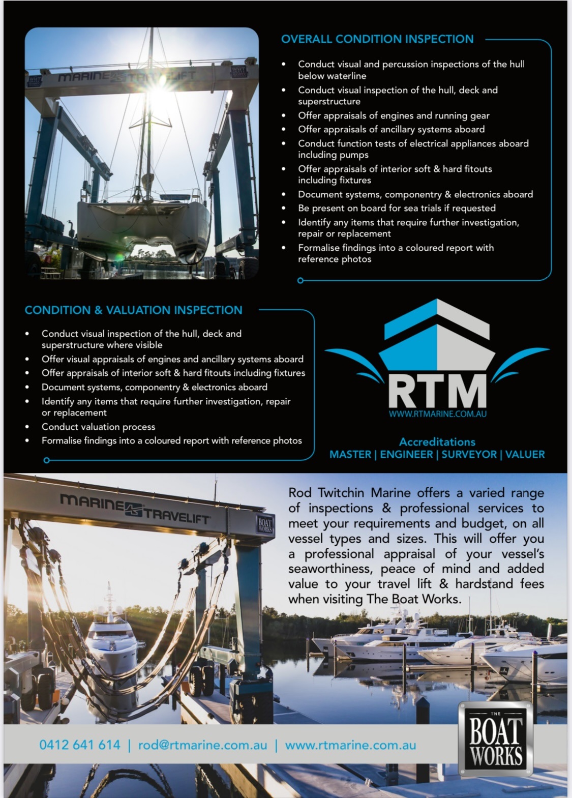 BOAT CONDITION, DIAGNOSTIC & VALUATION INSPECTIONS | The Boat Works