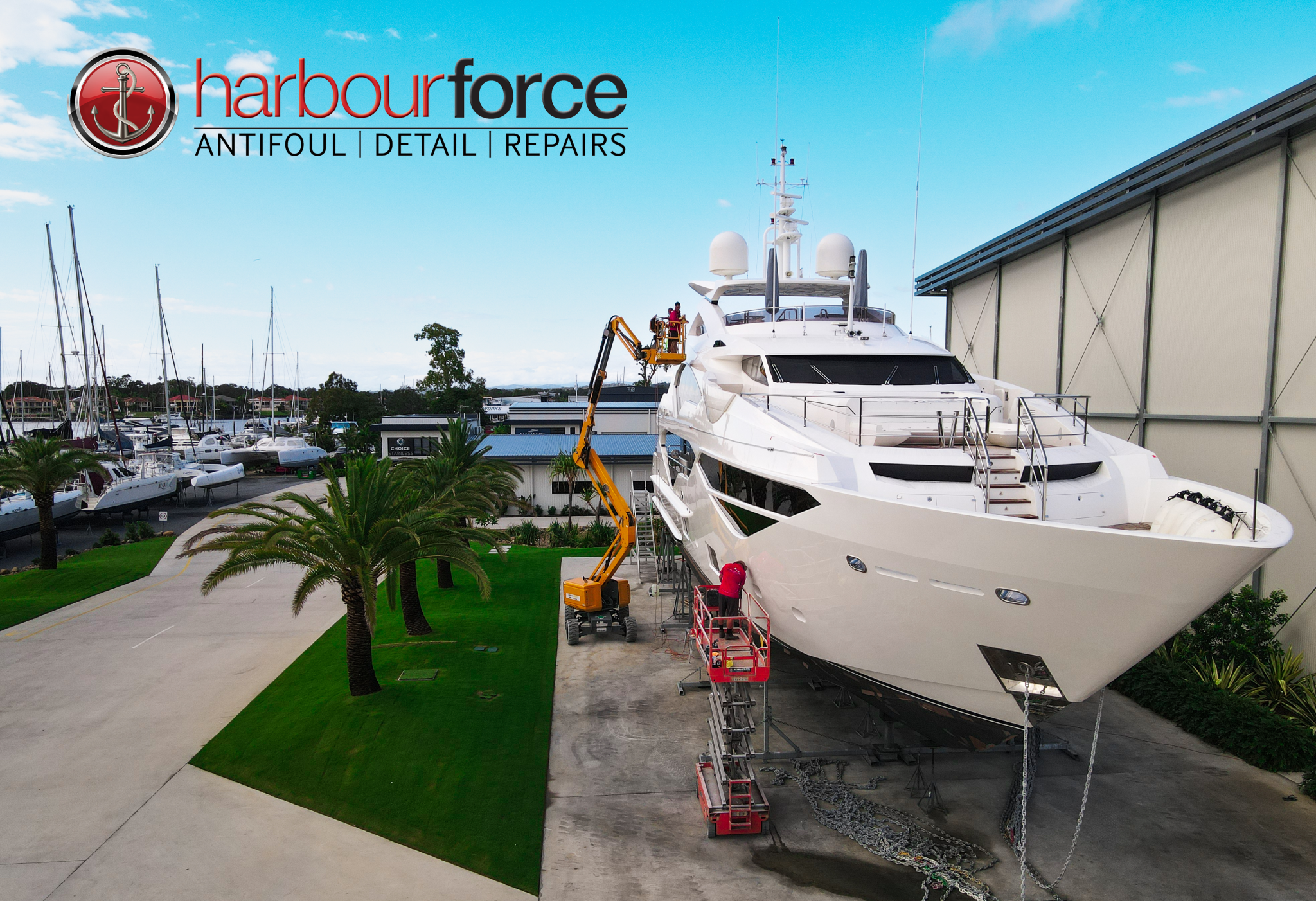 Harbour Force Expands onsite | The Boat Works