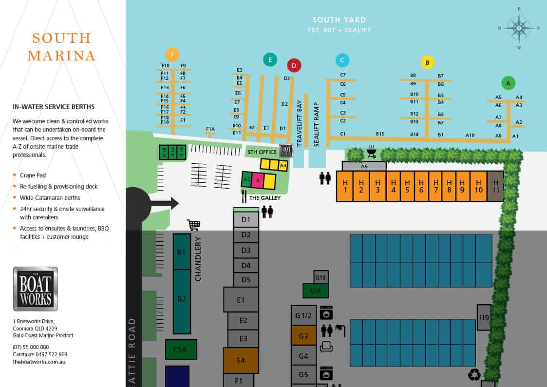 Marina + Boatyard Maps - The Boat Works