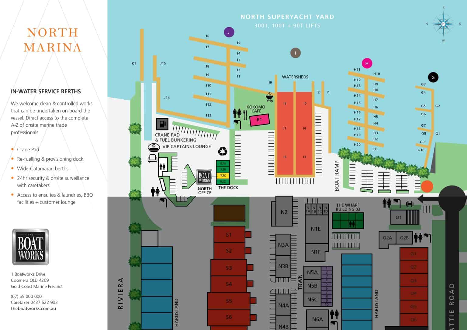 Marina + Boatyard Maps | The Boat Works